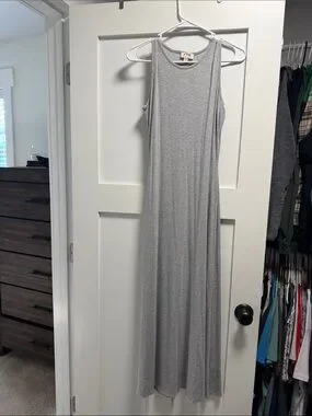 See You Monday | Dresses | See You Monday Light Gray Sleeveless Maxi ...
